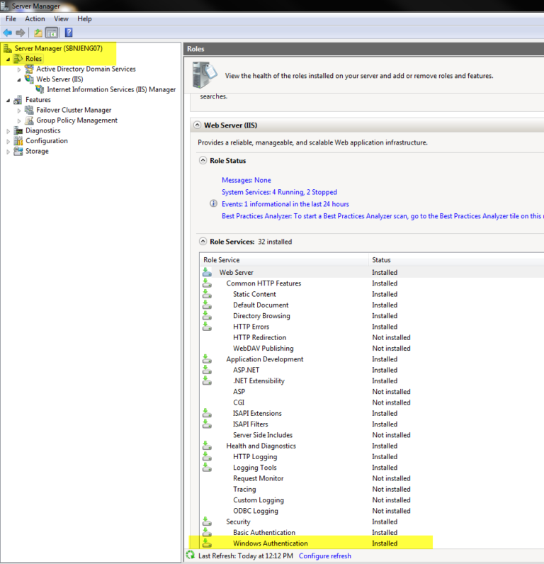 How To Secure Iis Site Add And Enable Windows Authentication