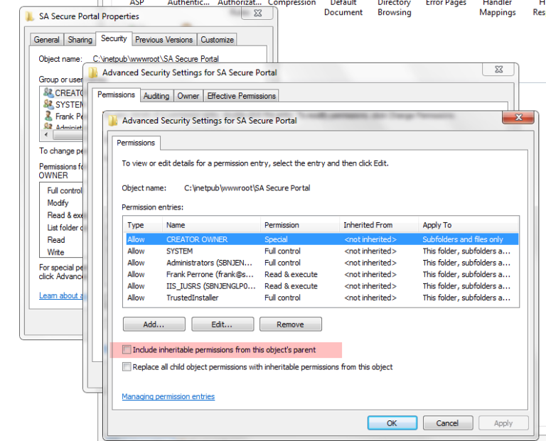 How To Secure Iis Site Add And Enable Windows Authentication