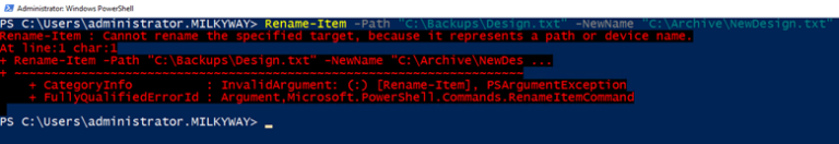 Using Rename Item Cmdlet To Rename Files In Powershell