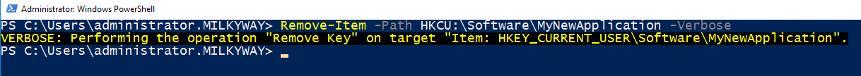 Delete Registry Keys Using Powershell