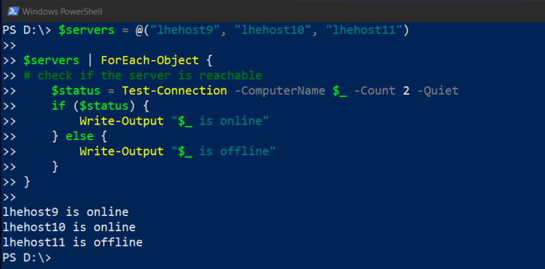 Powershell For Loop And While Loop Mastering System Automation